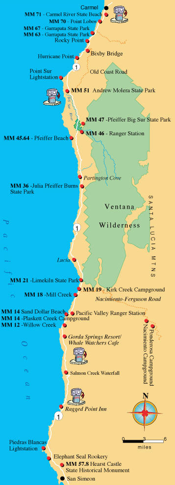 Big Sur Public Restroom Locations (Big Sur Chamber of Commerce)